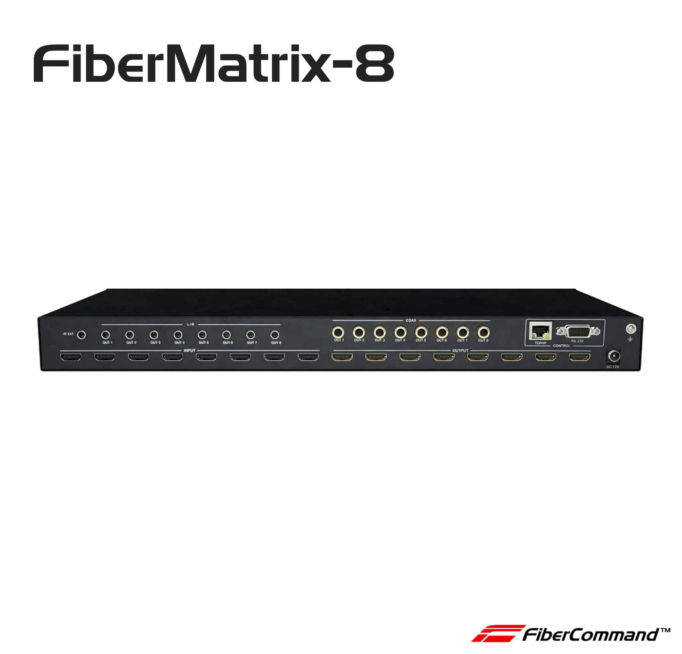 4K60 8X8 HDMI MATRIX | HDMI 2.0b 18Gbps 4K HDR10+ HDMI Matrix - FiberM