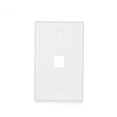 WALL PLATE 1-PORT | Keystone Jack Wall Plate in White