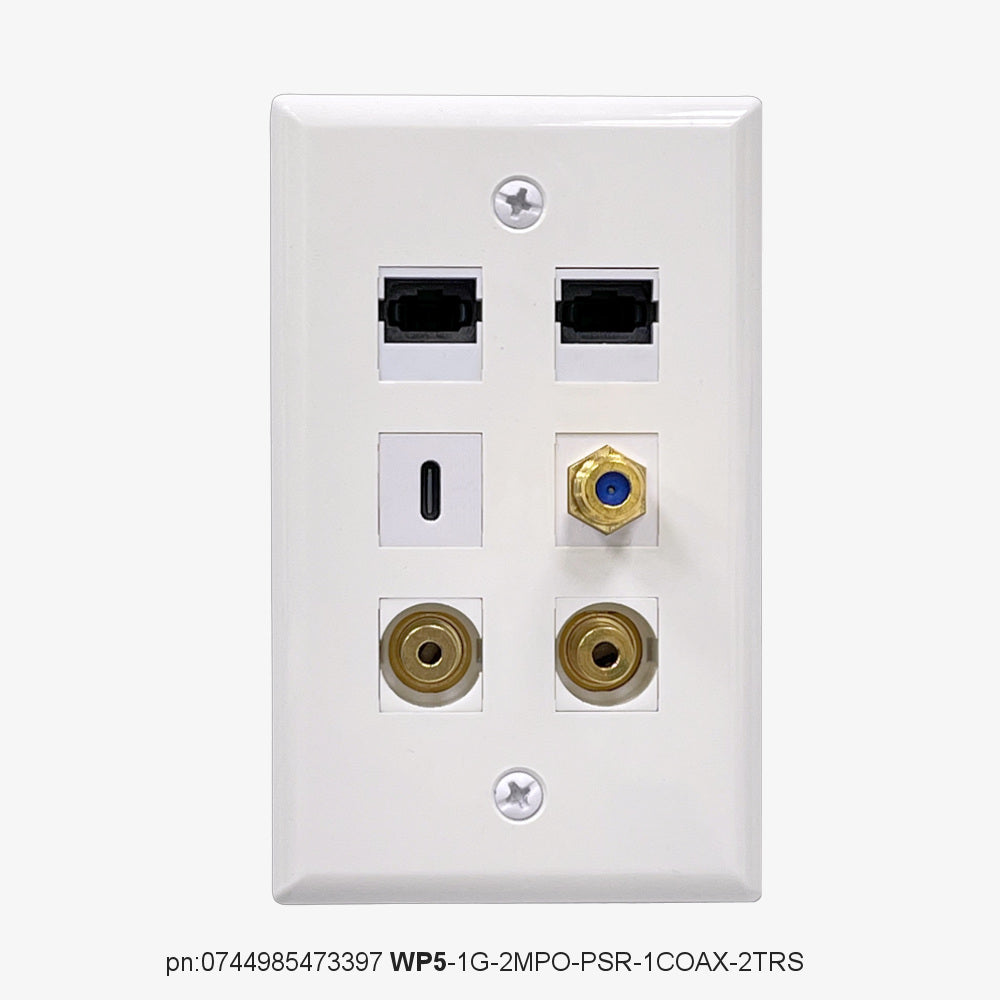 WP5 - optional Wall Plate for PurFiber PRO Entertainment Cable | Fiber